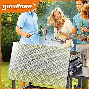 Griddle Cover 28Inch, gardhom Aluminum Hard Top Lid with Handle Outdoor BBQ Hood Lightweight Durable for 28” Blackstone Grill Cover