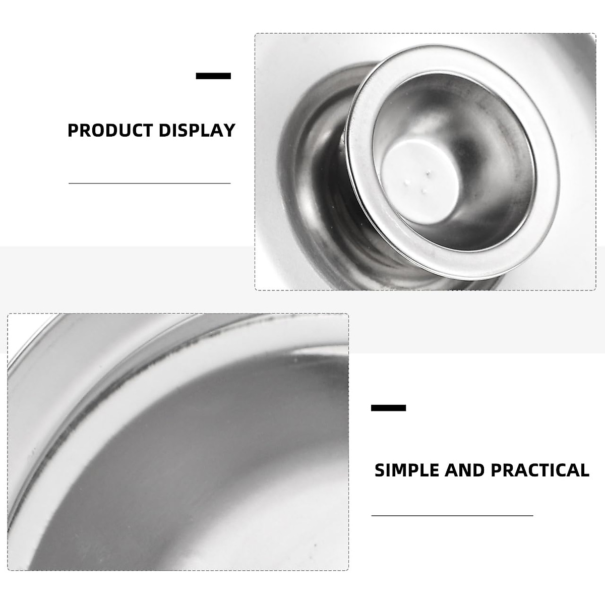 HAKIDZEL 1pc Stainless Steel Sturdy Seasoning Pot Lid Kitchen Gadget for Home Cooking Versatile Cover for Spice Pots and Seasoning Containers