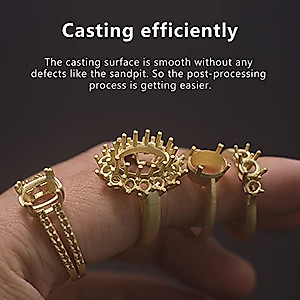 IFUN Jewelry Casting Resin for LCD 3D Printer Lost Wax Dental Casting UV-Curing Resin 405nm-Easy to Print- High Resolution Photosensitive Castable Resin Liquid- Bright Green 500ml