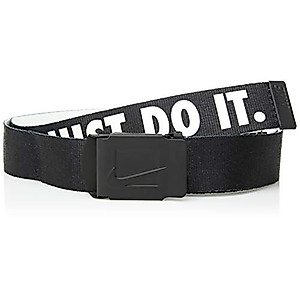 Nike Men's Standard Just Do It Reversible Web, Black, O/S