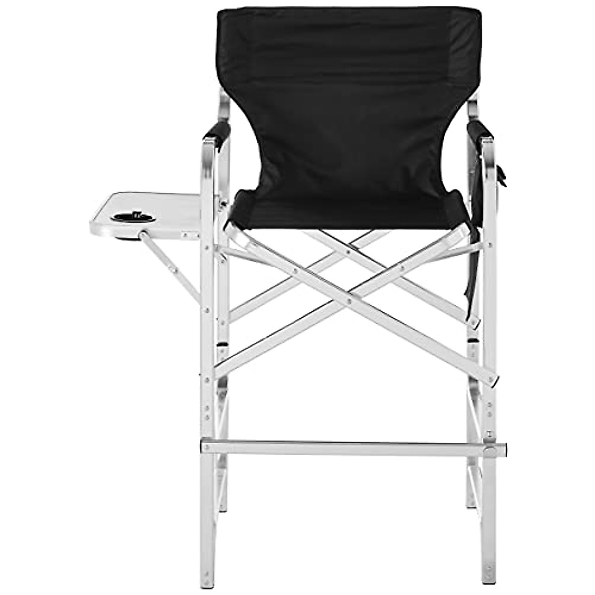 Trademark Innovations Director's Chair, Aluminum, Black