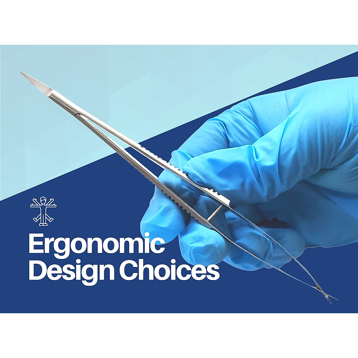 Castroviejo Scissors 5.5 inches STRAIGHT stitch cutting embroidery spring action extra sharp ARTMAN