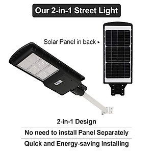 300W Solar Flood Light with Remote Control, Motion Sensor Dusk to Dawn Solar Security Flood Lights, IP67 Waterproof Dimmable Outdoor Street Lighting for Parking Lot, Garden, Yard, Driveway, Patio