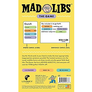 Looney Labs Mad Libs: The Game - Classic Fun for Family Game Night