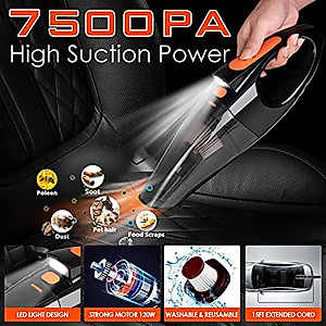 Viewsun 21PCS Car Cleaning Kit, Car Interior Detailing Kit with High Power Handheld Vacuum, Auto Detailing Drill Brush Set, Cleaning Gel, Complete Car Wash Kit Supplies for Deep Cleaning