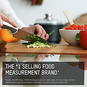 Taylor Pro Dot Matrix Display Oval Instant Read Digital Meat Food Grill BBQ Cooking Kitchen Thermometer, Won't Roll Off Counters, Stainless Steel