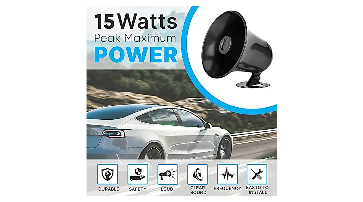 Pyramid Outdoor Trumpet Car Horn Speaker - 15W Power
