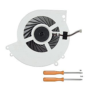 Rinbers® Internal CPU GPU Cooling Cooler Fan Replacement Part for Sony Playstation 4 PS4 CUH-1000A CUH-1001A CUH-10XXA CUH-1100A CUH-1115A CUH-11xxA Series Console 500GB KSB0912HE with Tool Kit
