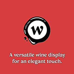 will's Tabletop Wine Rack - Imperial Trellis (5 Bottle, Black) – Freestanding countertop Wine Rack and Wine Bottle Storage, Perfect Wine Gifts and Accessories for Wine Lovers, no Assembly Required