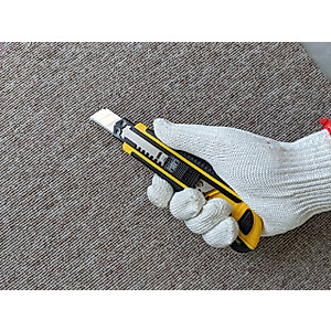 FeiLyKi 4-Pack 18mm box cutter retractable Construction knife Utility Knife Exacto knife,Rubber handle,10 SK5 Snap Off Blades-2051