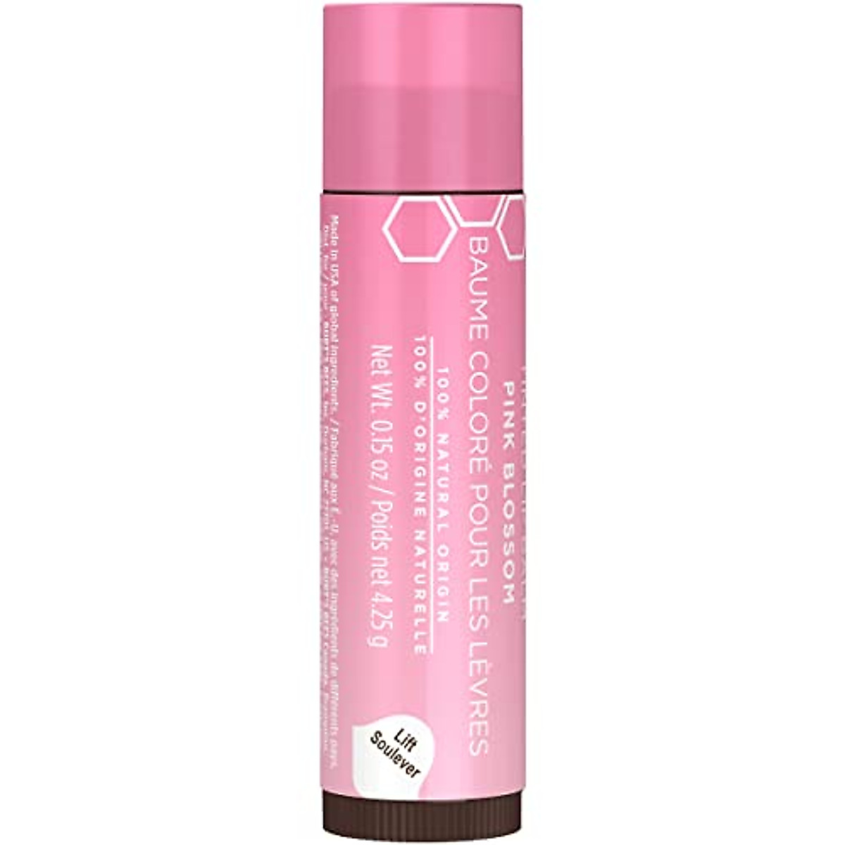 Burt's Bees Lip Balm, Tinted Moisturizing Lip Care for Women, for Dry Lips, 100% Natural, with Shea Butter, Pink Blossom (2 Pack)