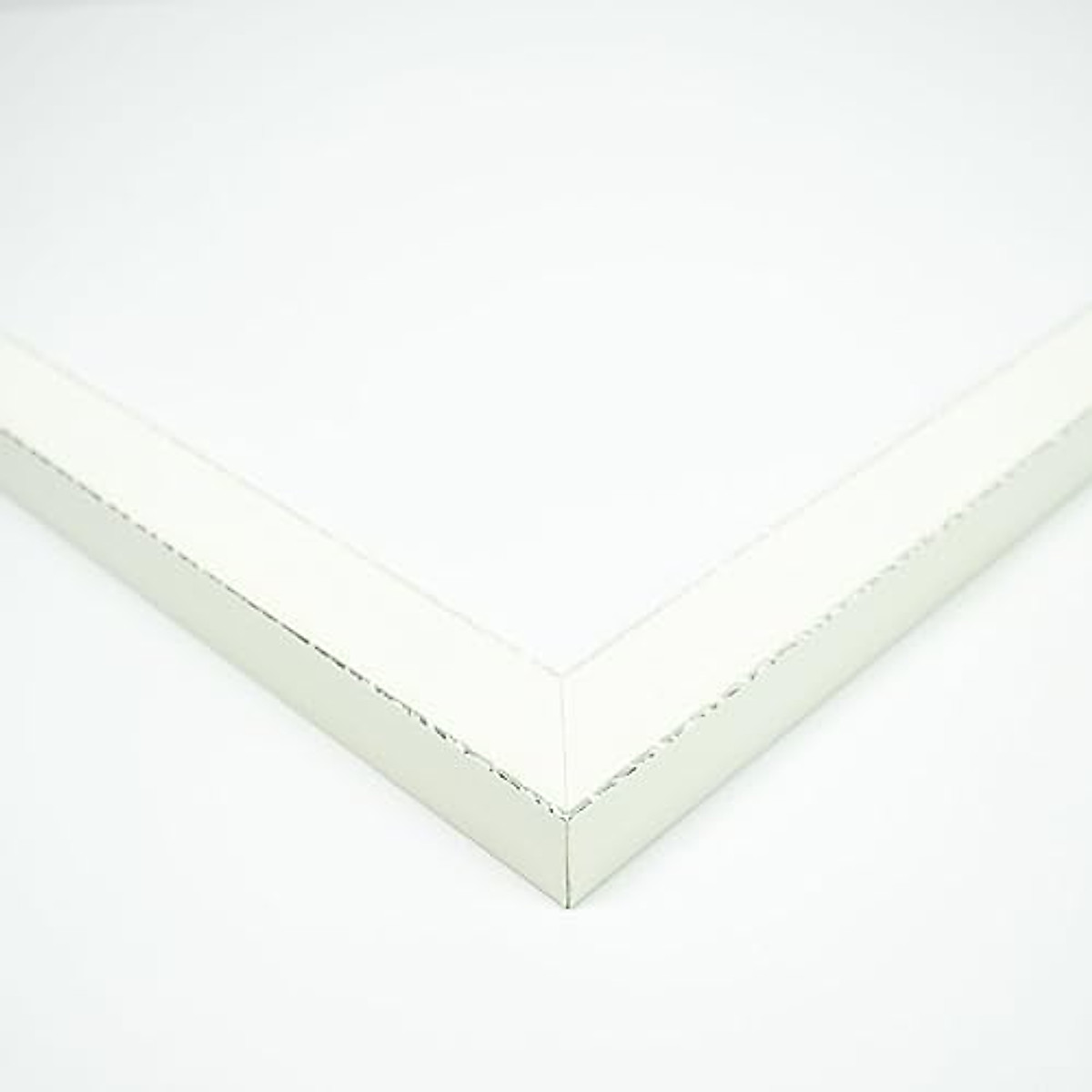 6x17 Frame White Solid Wood Picture Frame Width 1.25 Inches | Interior Frame Depth 0.75 Inches | Katell Contemporary Photo Frame Complete with UV Acrylic, Foam Board Backing & Hanging Hardware