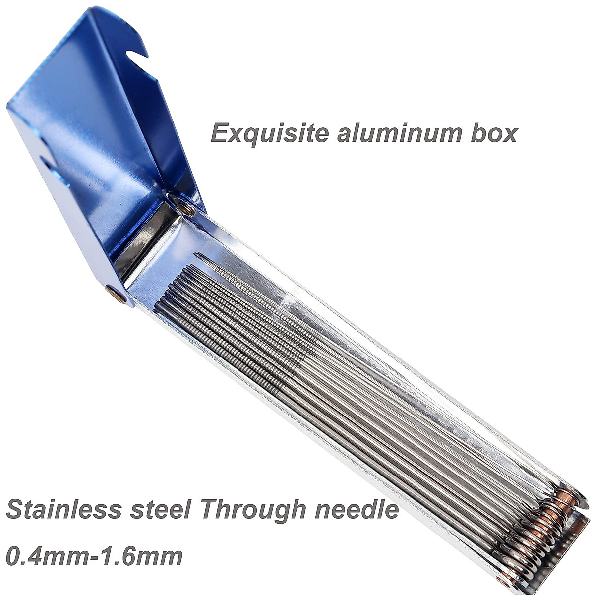 Herain Welding Tip Cleaner, Carb Carburetor Cleaner and Torch Nozzle Tip Cleaner Set for Cleaning Engine Carburetors, Gas Orifices, Sprinklers, Shower Heads(12 Wire Set Plus a Flat File) (1)