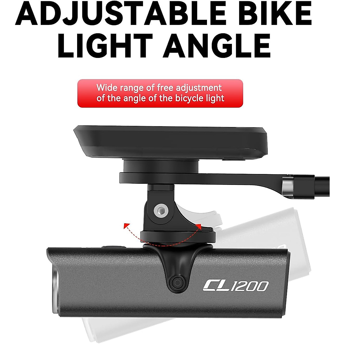 towild AS80 Bike Computer Mount for Road Bike Aero Integrated Handlebar Out Front Mount Aluminium Alloy Compatible with Garmin,Wahoo,and Bryton with GoPro Action Camera Bike Light