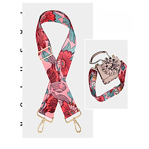 UMILY 3.8cm Wide purse straps replacement crossbody Strap Adjustable Multicolor Handbag Shoulder Bag Strap 80-130cm