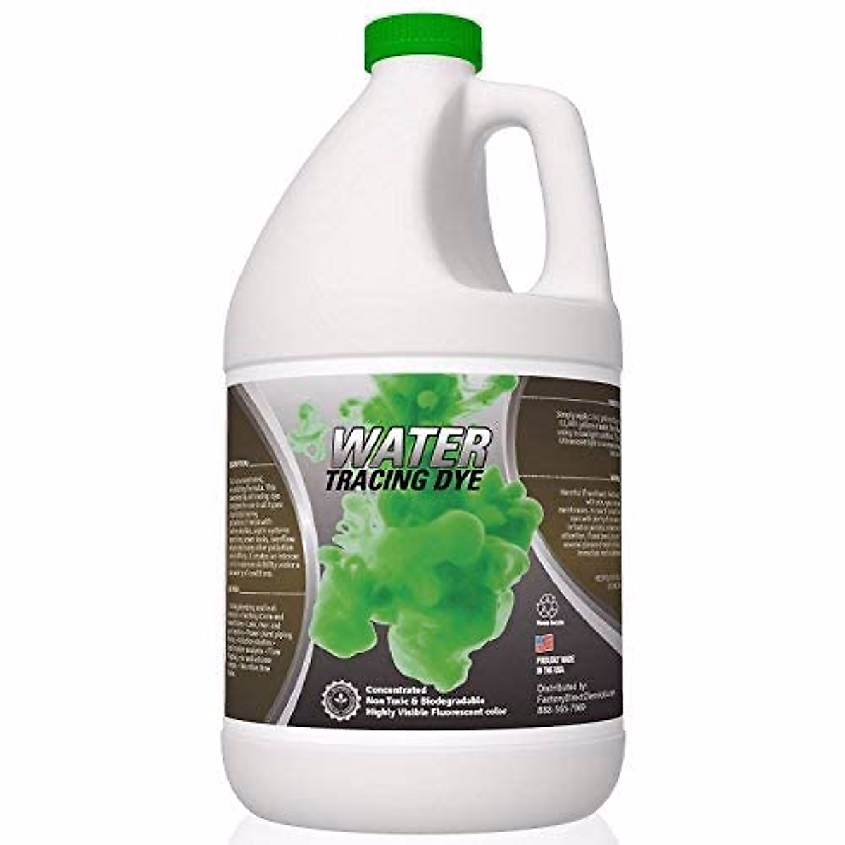 Green Water Tracing & Leak Detection Flourescent Dye - 1 Gallon