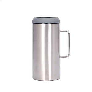 Gteller 40oz stainless steel cooler, double walled vacuum insulated bottle holder&keeper (Silver)