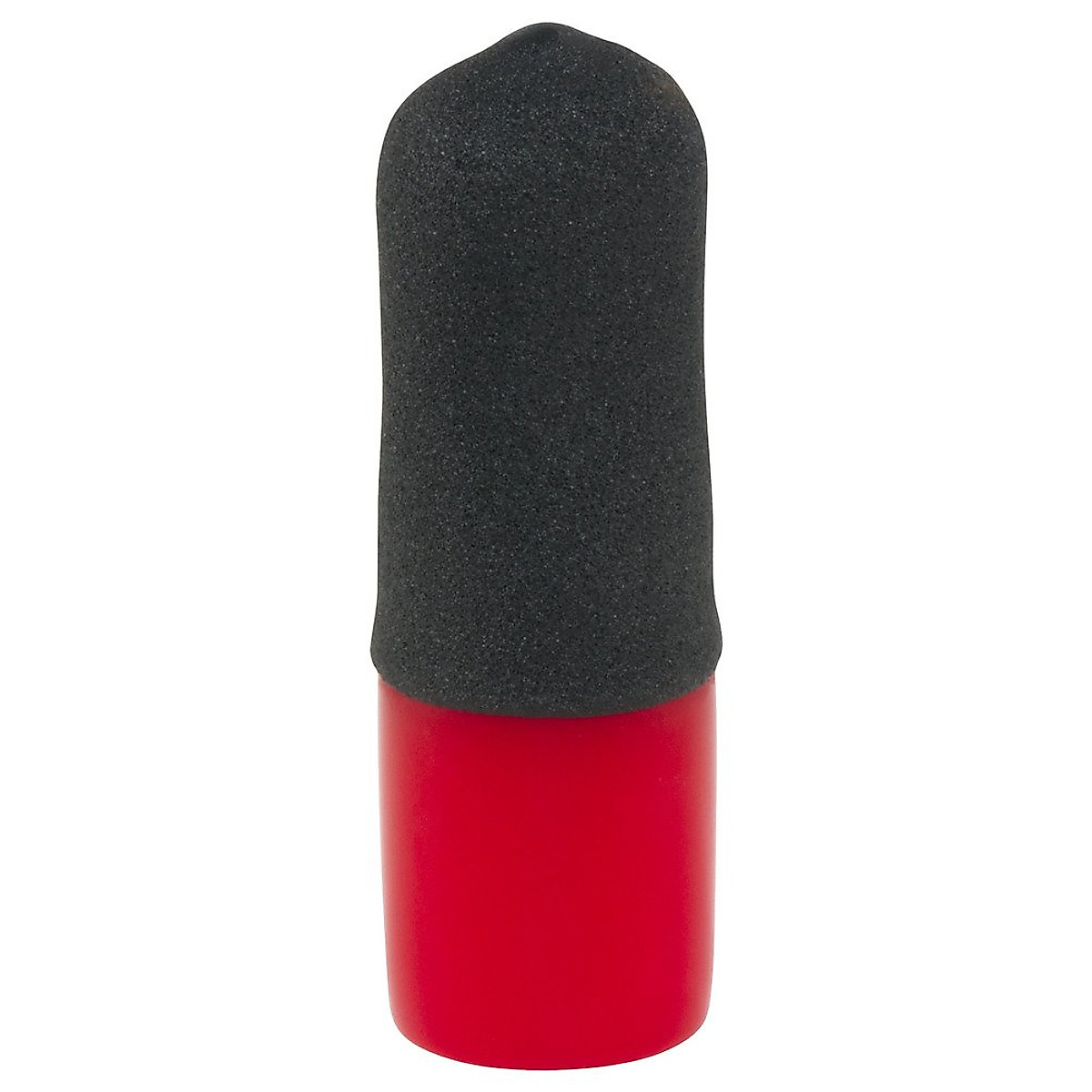 Caplugs 99392589 Plastic Textured Cap with Flat Ergonomic Pull Tab. VFT-375-8, Vinyl, Cap ID 0.375" Length 1.425", Black (Pack of 200)