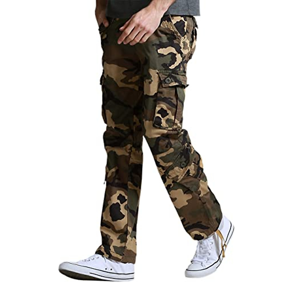 Match Men's Wild Cargo Pants(36,Camouflage)