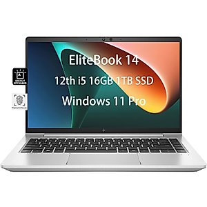 HP EliteBook 640 G9 14" FHD Business Laptop (Intel 10-Core i5-1235U, 16GB RAM, 1TB PCIe SSD) IPS Anti-Glare, Backlit Keyboard, Fingerprint Reader, Thunderbolt 4, Webcam, Wi-Fi 6E, Win 11 Pro - 2023