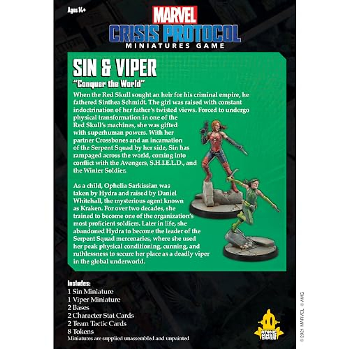 Marvel Crisis Protocol: Sin and Viper Character Pack