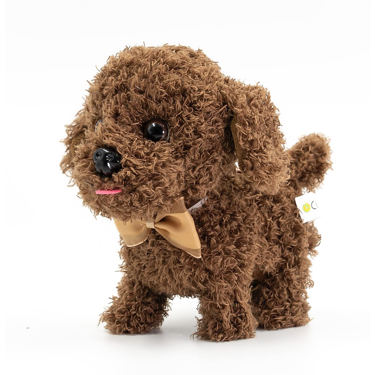 WEofferwhatYOUwant Plush Electronic Labradoodle Dog - Adorable Goldendoodle Teddy Bear Puppy- Walks, Barks, and Cuddles. Ages 18+ Months