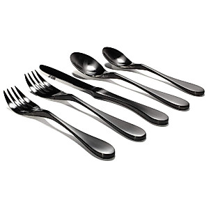 Knork Black Matte Titanium Coated Stainless 20-Piece Set