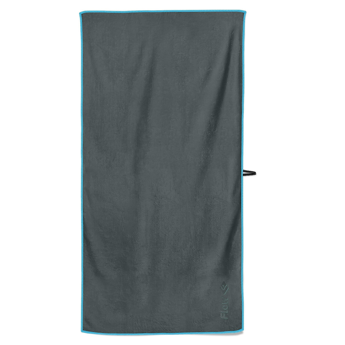 Flow Hydro Sport Towel - Microfiber Quick Dry Swimming Towels for Swim, Pool, Triathlon, and Other Water Sports in Medium, Large, Extra Large, and Hooded Sizes (Gray, Medium (48" x 24"))