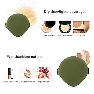 Marx Makeup Sponge, Teardrop Blending Sponge, Latex-Free Foundation Sponge for Liquid, Cream, and Powder, Wet and Dry Dual Use, Powder Puff for All Types of Skin, 7pcs