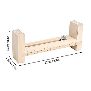 TOPINCN Paracord Jig Bracelet Maker Wood Jig Bracelet Maker U Shape Clear Scale Bracelet with 2 Clamp DIY Hand Knitting Bracelet Jig Bracelet Braiding Tool