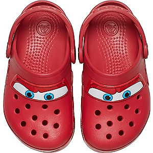 Crocs Crocband Cars Lightning McQueen Clogs, Light Up Shoes, Red, 11 US Unisex Little Kid
