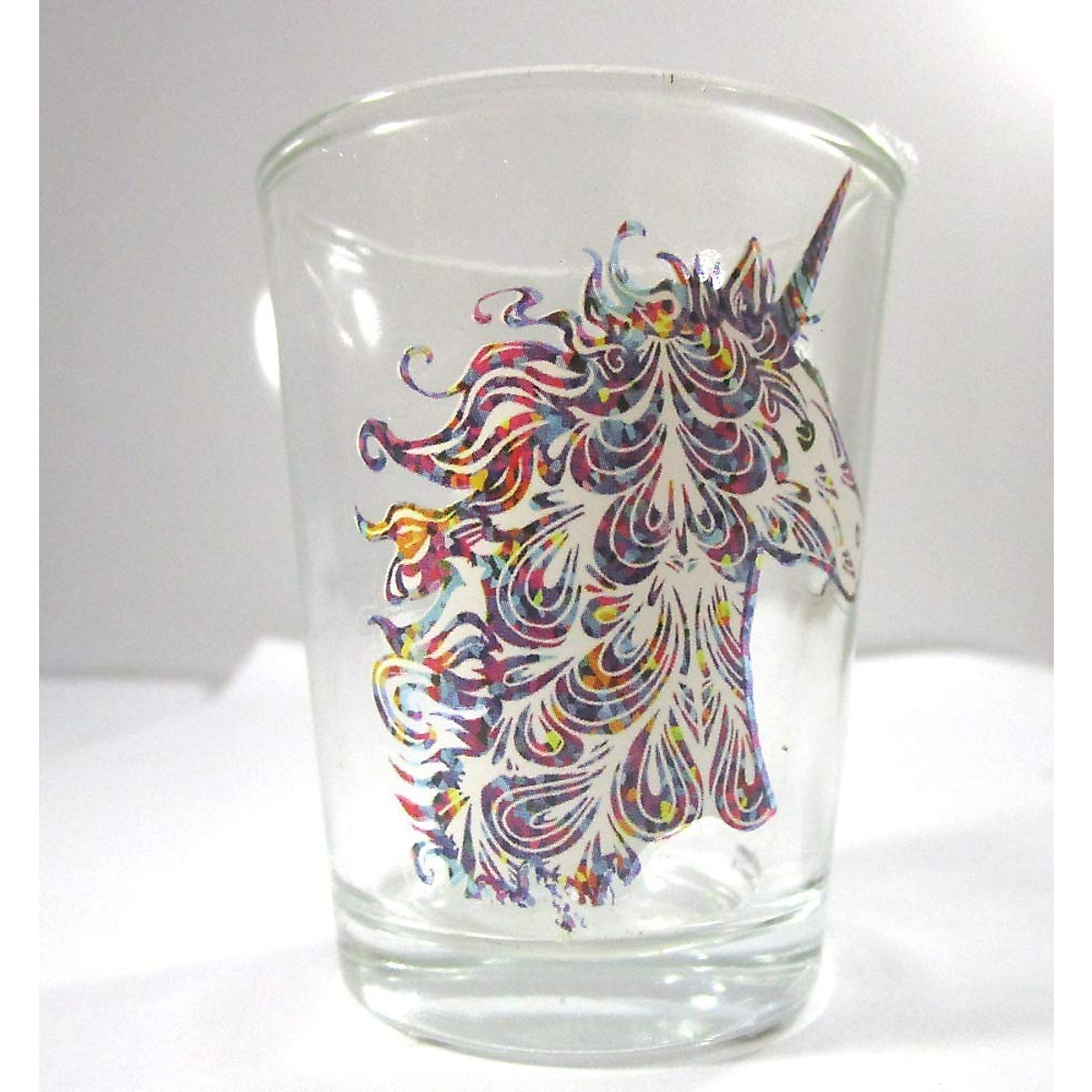 World Buyers Set of 3 Decorative shot glasses with 3 variation images Product Dimensions: 1.3125Dia x2.375 H (Unicorns)
