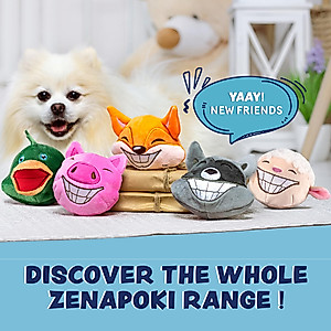 ZENAPOKI Dog Toys for Aggressive Chewers (3in1) - Squeaky Dog Toys Interactive - Dog Toys for Medium Dogs, Large & Small Breeds - Puppy Teething Chew Dog Toy - Juguetes Perros - Sheep