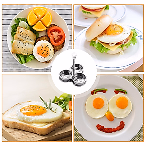 Yunnyp Egg Boiler Egg Poacher Durable Stainless Steel Egg Cups Kitchen Gadget Easy To Use For Poached Eggs Brunch Breakfast