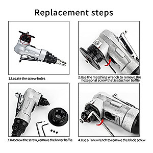 YKLP Mini Pneumatic Chamfering Machine, Portable Handheld 45 Degree Arc Air Beveling Machine with 1/4 Inch Air Inlet for Trimming and Deburring