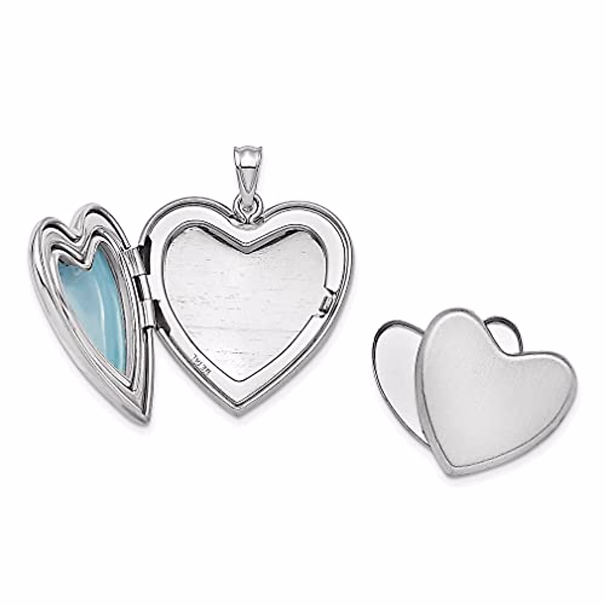 IceCarats 925 Sterling Silver Paw Print Pet Ash Holder Heart Love Personalized Photo Locket Cremation Necklace Memorial Charm Urn Pendant 30.5mm x 23.8mm Only