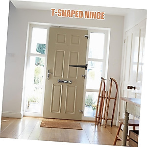 4pcs Gate Hinge T Shape Hinges Heavy Duty Hinges 8 Inches Door Hinges Furniture Hinges