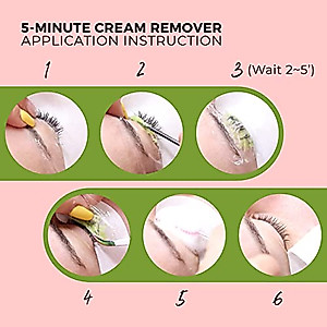 LLBA Lash Gel Remover for Professional Eyelash Extensions 10ml - Dissolves Powerful Eyelash Extension Glue - Low Irritation Cream for Sensitive Skin (for sensitive eyes)