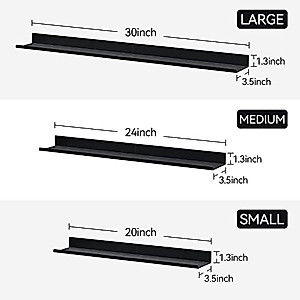 JNIHEEP Kitchen Shelf for Stove,Magnetic Shelf for Kitchen Stove with Easy Installation,Metal Black Kitchen Storage Organization for Stovetop- 30" Length