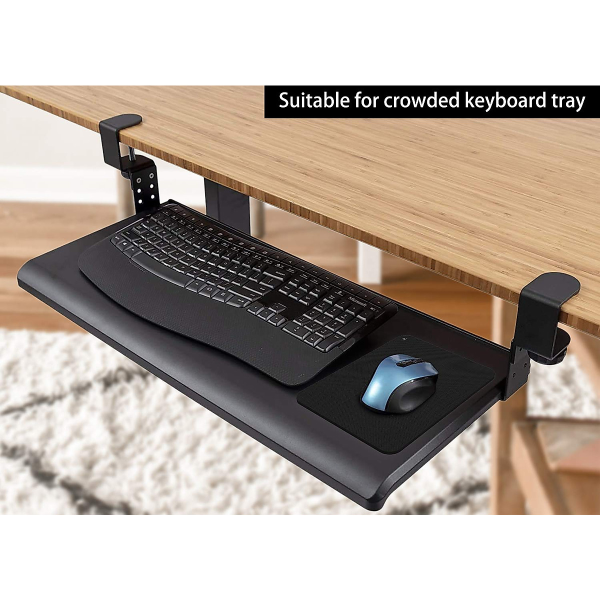 Audimi Small Mouse Pad 6 x 8 Inch, Mini Mouse Pad Thick for Laptop Wireless Mouse Home Office Travel, Portable & Washable (Black)