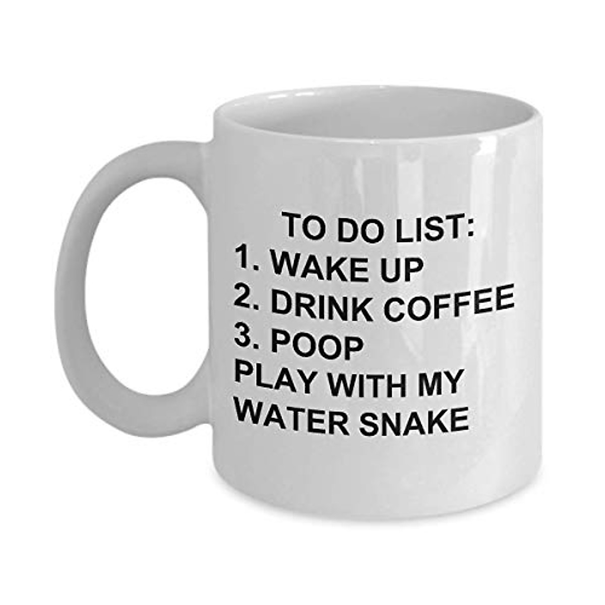 Water Snake Mug for Animal Lovers To Do List Funny Coffee Mug Tea Cup Gag Mug for Men Women