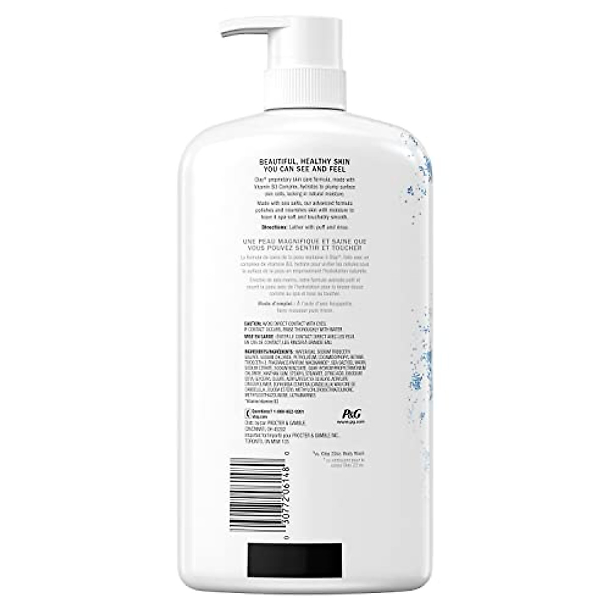 Olay Exfoliating Body Wash with Sea Salts, 30 fl oz (Pack of 4)