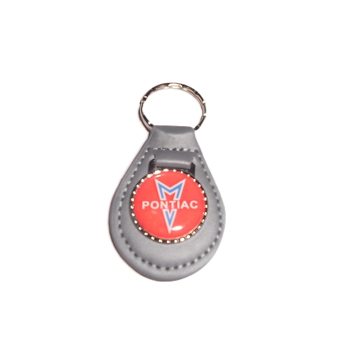 FIERO CATALINA GRAND AM PRIX G3 G5 G6 VIBE SOLSTICE LOGO W/LETTERING LEATHER KEYCHAIN - DARK GREY