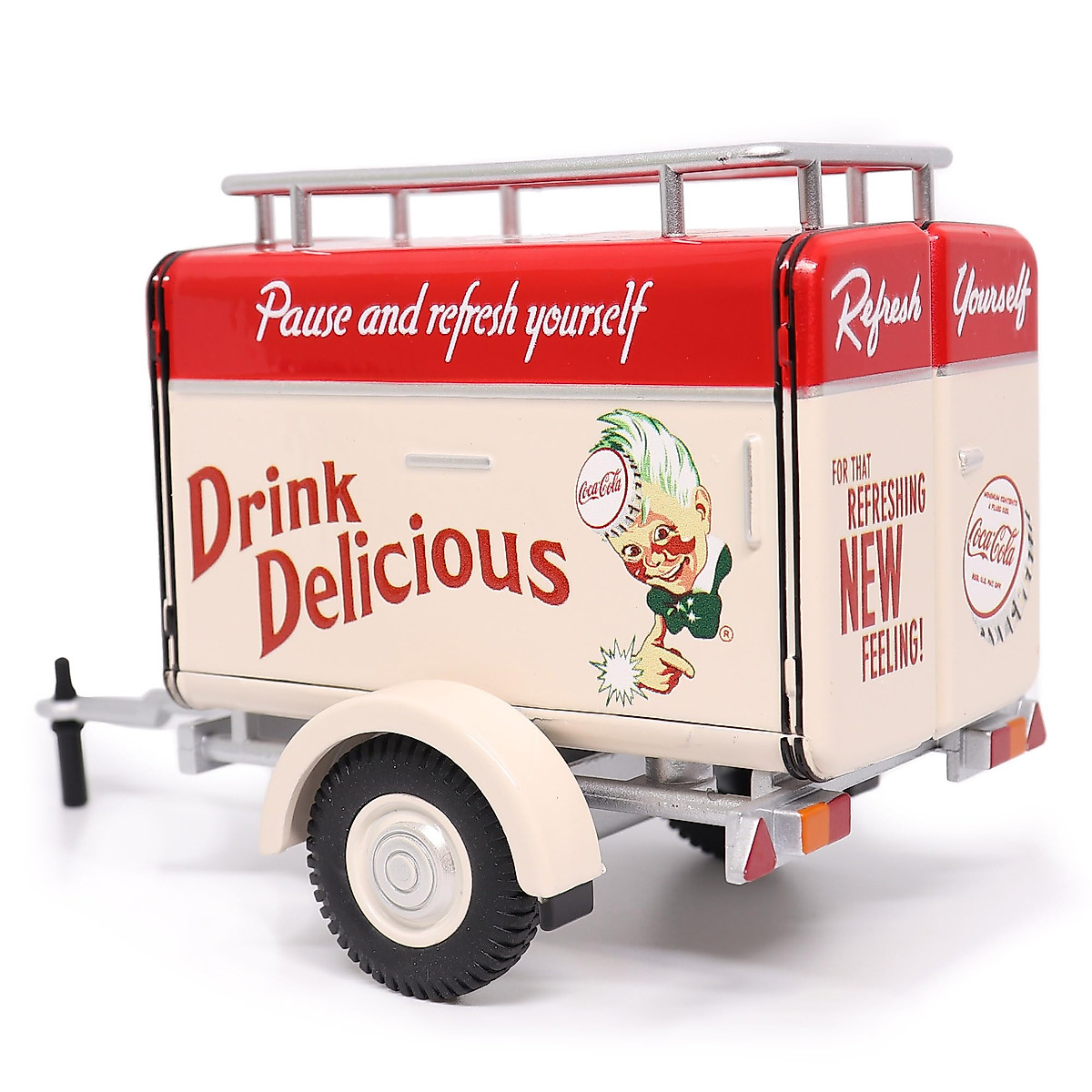 Motor city classics Coca-Cola Diecast Collectible | Trailer | 1:24 Diecast Scale Model 424700 | Officially Licensed Coca-Cola Diecast
