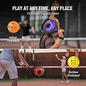 niupipo Pickleball Paddle, USAPA Approved Pickleball Paddle with Fiberglass Face, Protective Cover, Ultra Cushion, Polypropylene Honeycomb Core, 4.8-Inch Grip, Lightweight
