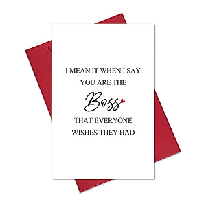 Ogeby Funny Boss Birthday Cards Gifts for Boss Women Men, Happy Boss’s Day Card Gifts for Him Her, You Are the Boss That Everyone Wishes They Had