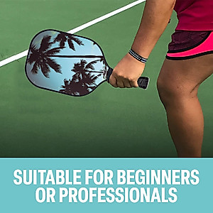 Palms-O-Aces Carbon Fiber Pickleball Paddles – Lightweight & Durable Pickleball Rackets for Adults - Enhanced Spin Texture - Toray 700 Graphite Pickleball Paddle - Cover Included