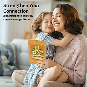 CREATIVETREES Card Making Kits DIY Blank Cards Sunflower Thank You Cards with Envelopes 9 Sets, Note Greeting Cards Set, Greeting Cards for All Occasions