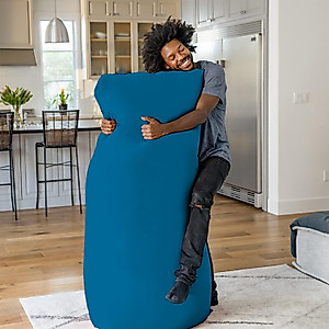 Yogibo Max 6-Foot Beanbag Chair, Bean Bag Couch with a Washable Outer Cover, Customer Favorite Cozy Sofa for Gaming, Reading, and Relaxing, Filled with Soft Micro-Beads, Turquoise