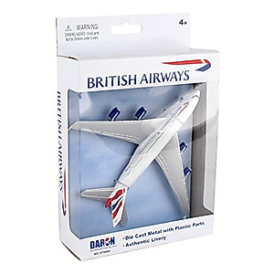 Daron Worldwide Trading RT6008 British Airways A380 Single Plane, White